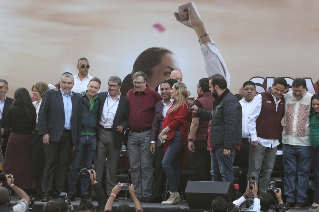 La Jornada - Asiste Marcelo Ebrard a cierre de precampaña de Claudia Sheinbaum