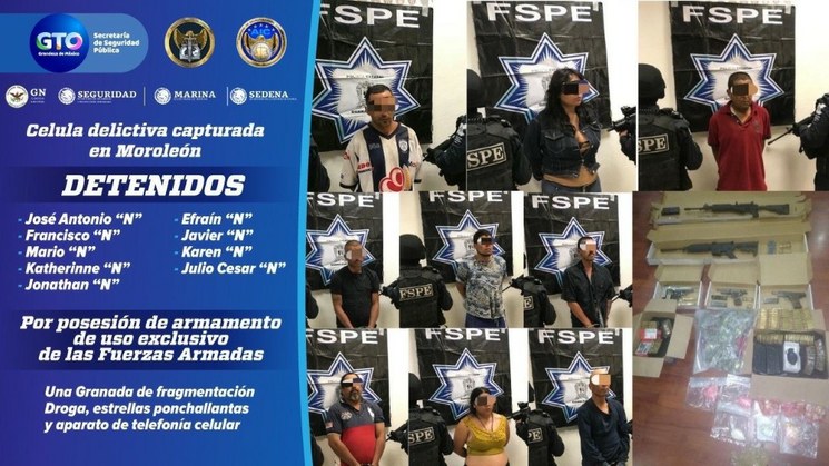 La Jornada - Capturan en Moroleón a una célula de nueve integrantes La Jornada - Capturan en Moroleón a una célula de nueve integrantes