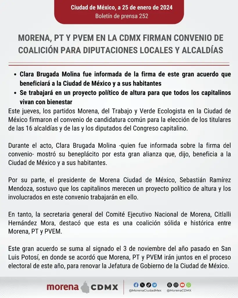 La Jornada - Firman Morena, PT y PVEM convenio para candidaturas de ... La Jornada - Firman Morena, PT y PVEM convenio para candidaturas de ...